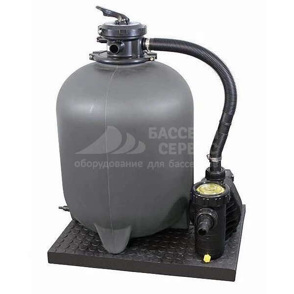 Песочная фильтровальная установка Chemoform SF с насосом Aqua Plus 11, 11 м³/ч, объем бассейна 40 м³, 1000x500x740 мм, цена - за 1 шт