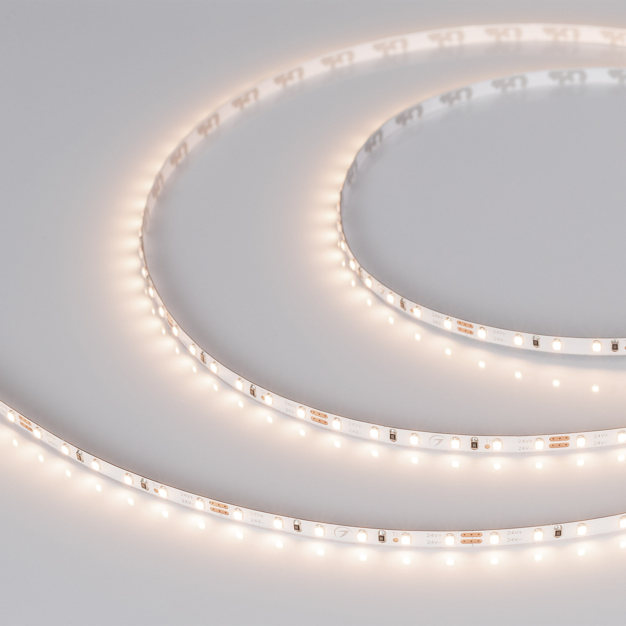 Лента светодиодная Arlight Лента MICROLED-M120-4mm 24V Warm3500 (5.4 W/m, IP20, 2216, 5m) (Arlight, узкая), 5м