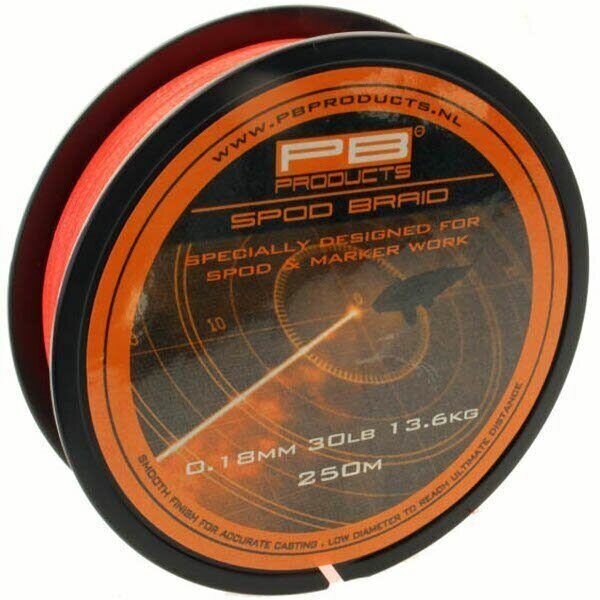 PB PRODUCTS SPOD MARKER Braid - Леска плетеная 0.18mm 13,6kg (30lb) 250m- Fluo Orange