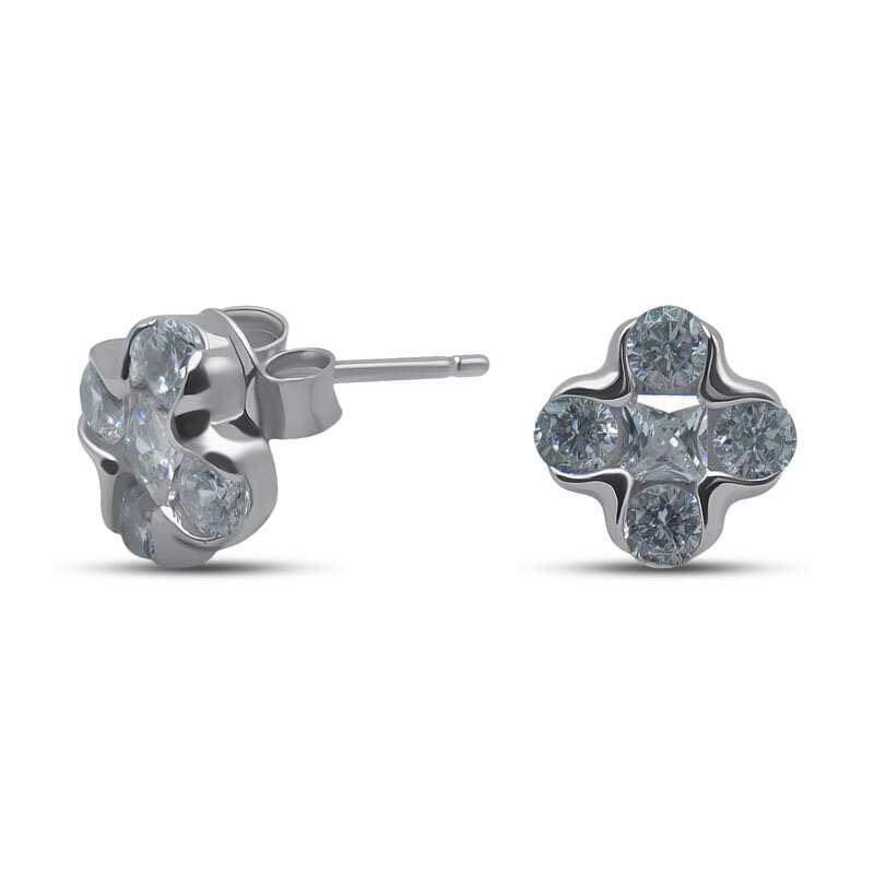 Серьги Silver WINGS, серебро, 925 проба, фианит