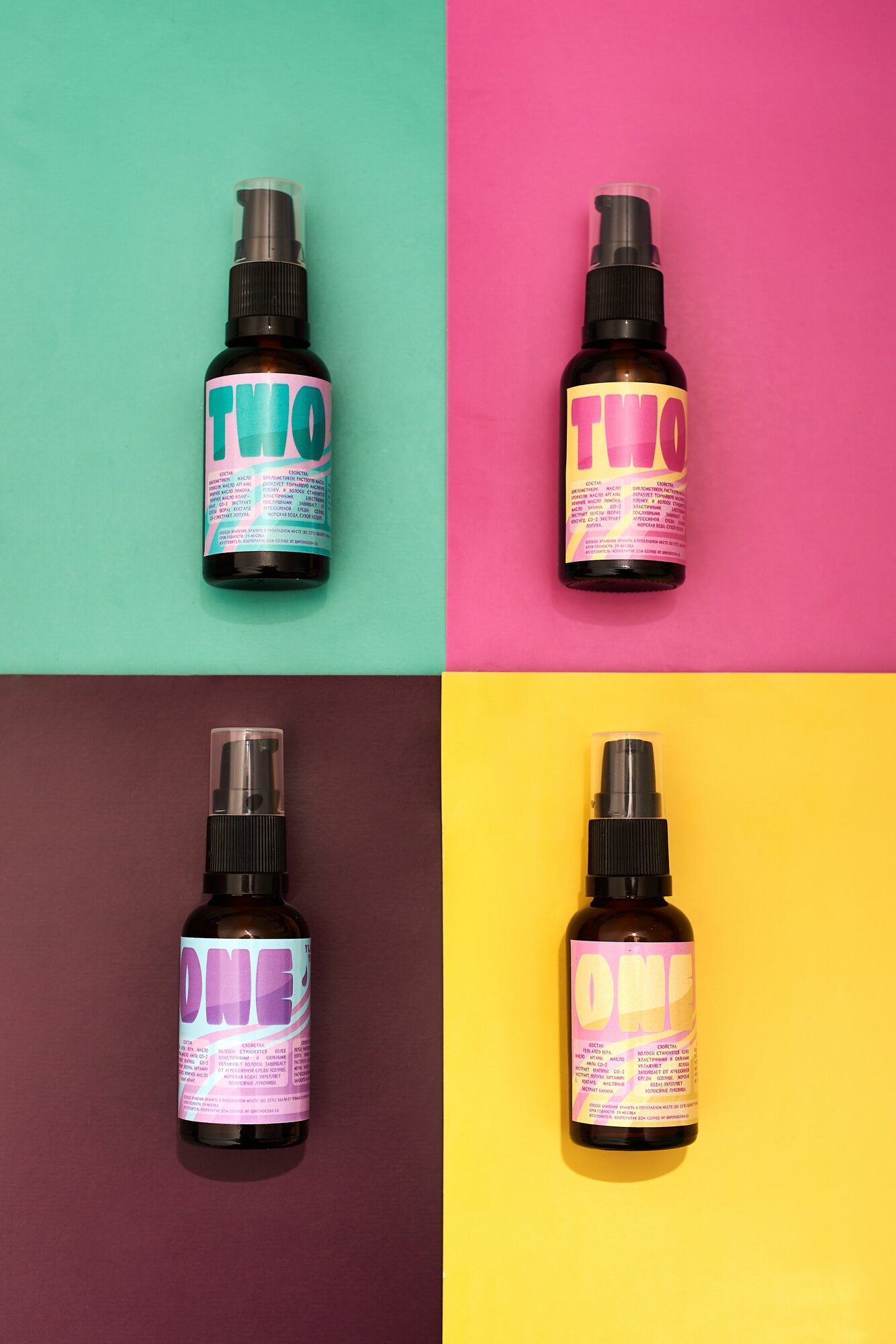 Сыворотка для волос и дредов ONE Иланг +TWO Банан