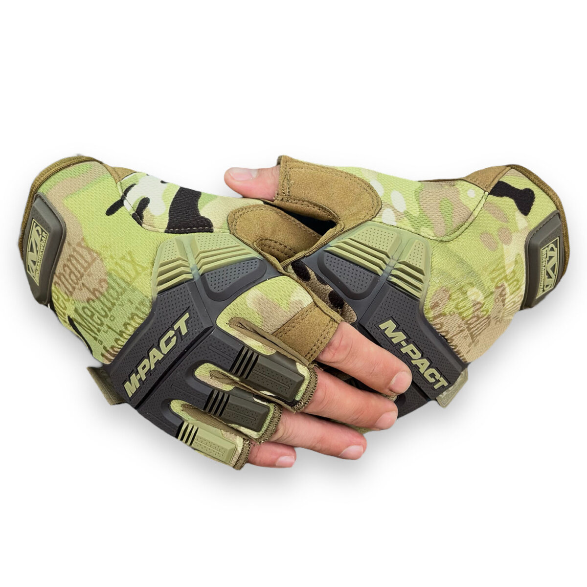 Тактические перчатки M-PACT (беспалые), размер L (обхват ладони 22-24см)