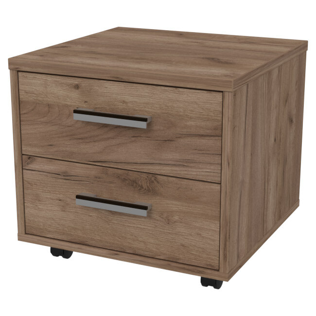 Тумба Меб-фф Офисная тумба подкатная ТВ-21+С-17МВ цвет Дуб Крафт