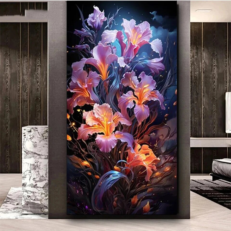 Алмазная живопись "Пейзаж мечты" 5D Square 30x60cm, style D