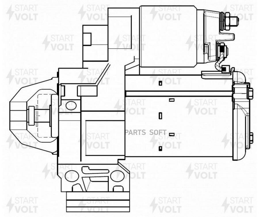 STARTVOLT LST-2617 Стартер для а/м BMW 5 G30 (16-)/X3 G01 (17-) 2.0T AT 1 7кВт (LSt 2617) ()