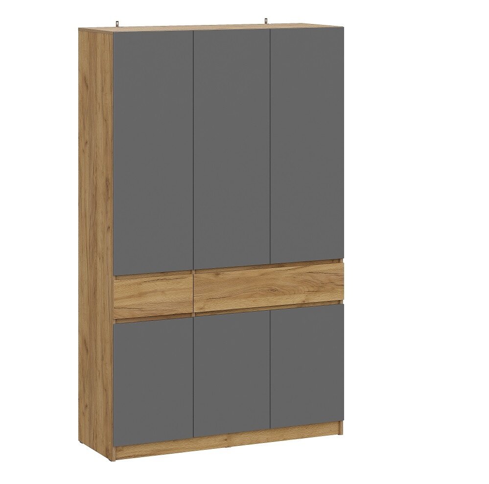 Шкаф распашной для одежды трехстворчатый Арника Авиньон, цвет графит