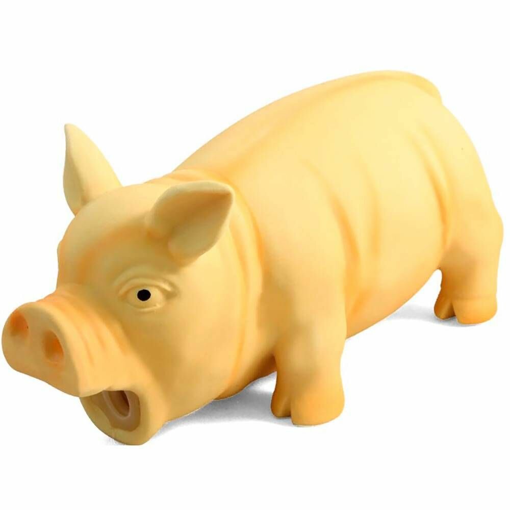 Игрушка для собак Поросенок оранжевый латекс 23 см