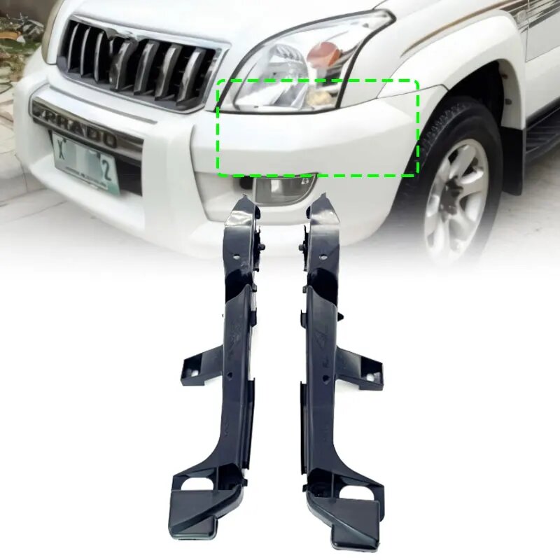 Кронштейн бампера Toyota Land Cruiser Prado LC120 2003-2009, левый, 1PCS, Цвет: 1PCS
