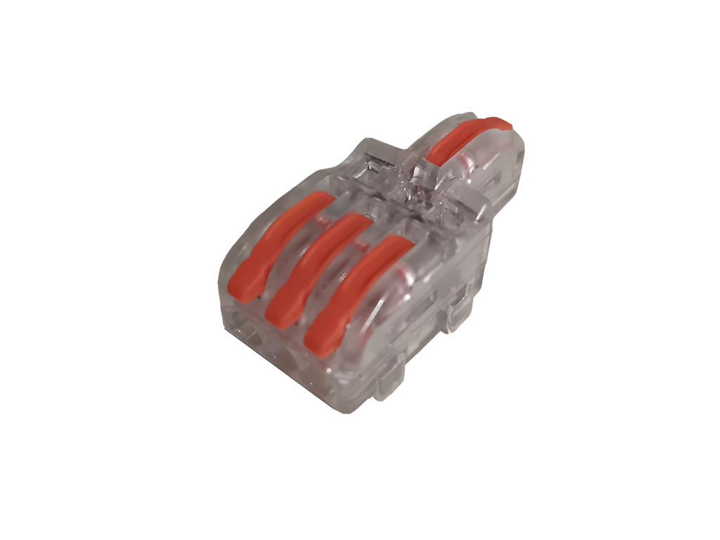 Клемма DEFA "F-TYPE", однополюсная, алюмомедная, флажковая, прозрачная, 250 В, 32 A