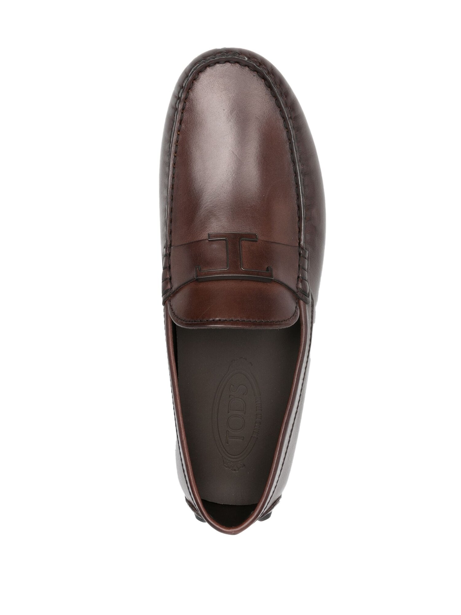 Лоферы Tod's T Timeless Gommino Bubble, размер 5, brown — фото 1