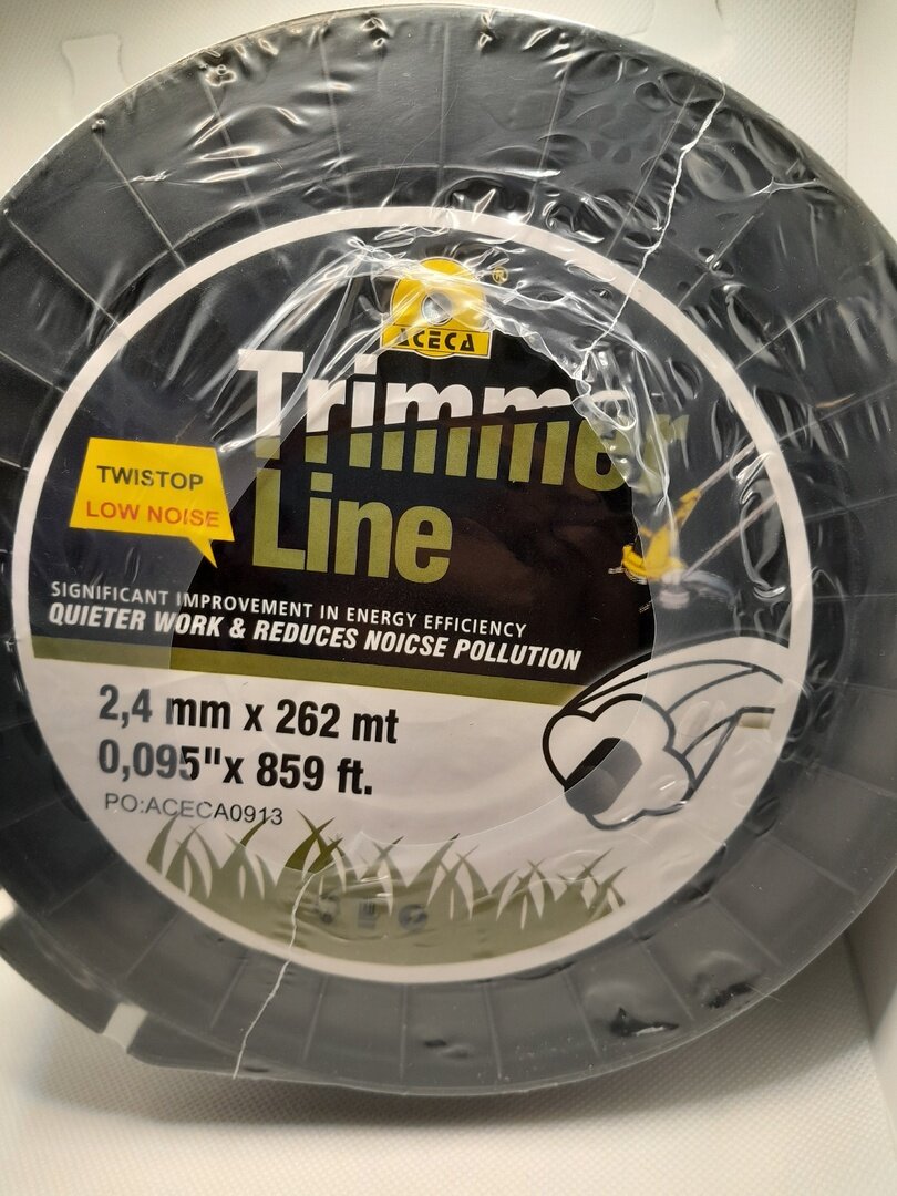 Леска для триммера с металлическим стержнем Trimmer Line (диаметр 2.4мм. длина 262м.)