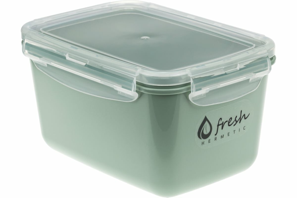 IDEA фреш Герметичная емкость для продуктов 1,3 л Фисташковый цвет М 1423 с крышкой