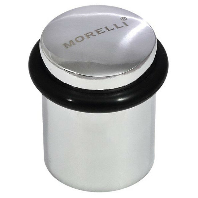 MORELLI DS3 хром стопор для двери с креплением к стене и усиленной фиксацией полотна