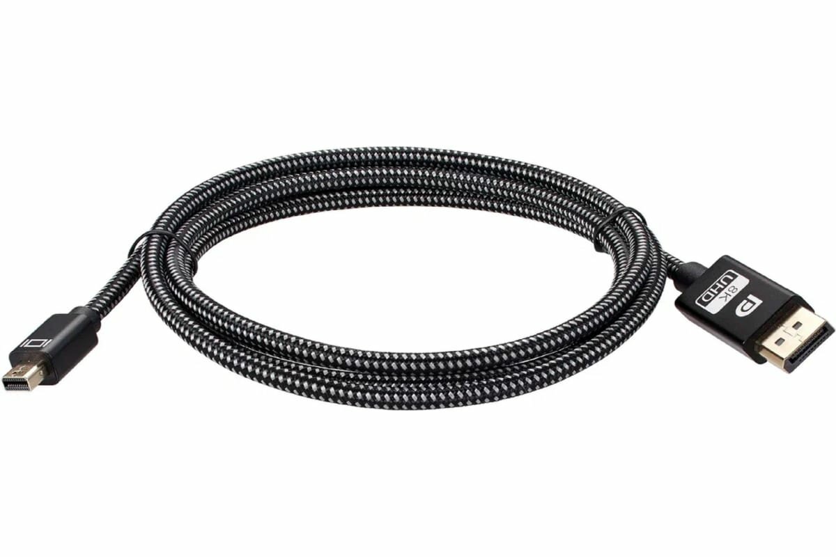 Telecom Кабель Mini DisplayPort M - DisplayPort M 1.8 м 4K 120 Гц и 8K 60 Гц TA683M-1.8M