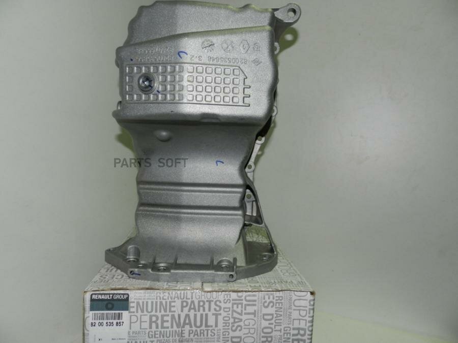 RENAULT 8200535857 Поддон масляный картера двигателя k7j/k7m dacia: logan 1.4/1.6i 04-12 sandero 1.4/1.6i 08- ()