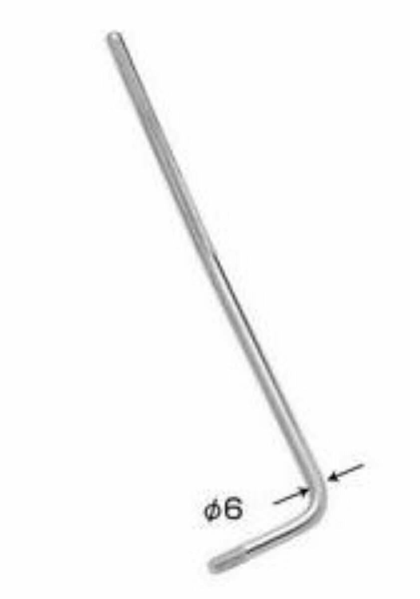 GOTOH C-1C рычаг резьба 6 мм, хром, без наконечника