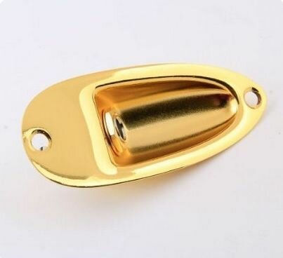 Гнездо подключения гитарное Jack 6,35 "лодочка" золотистое