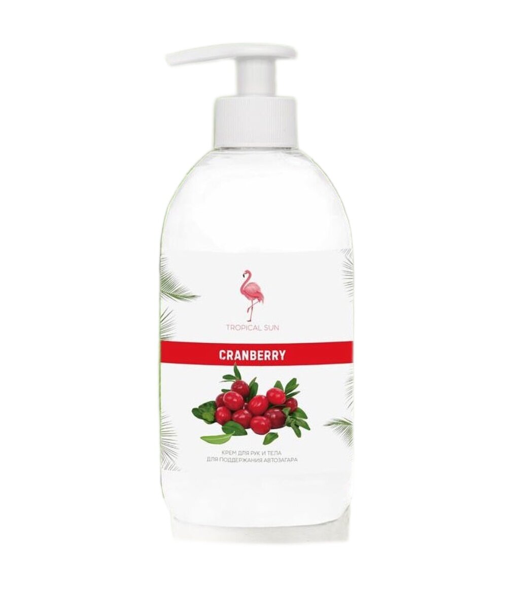 Крем-пролонгатор для моментального загара Tropical Sun Клюква, 260 мл