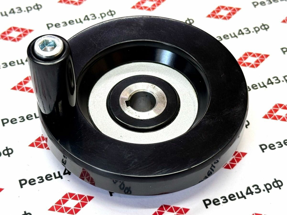 Маховик гладкий дисковый 80х10 для станка со сквозным пазом (130718010)