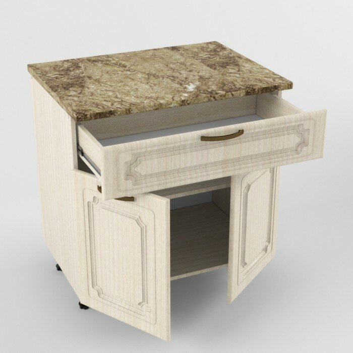 Шкаф нижний «Премьера», 1 ящик, 2 двери, 600×800×850 мм, цвет акация