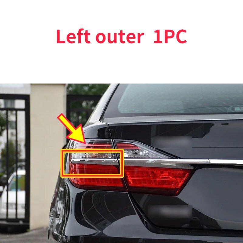 Для Toyota Camry 2015, 2016, 2017, Задняя отделка, хромированная отделка, задняя фонарь, Задняя отделка