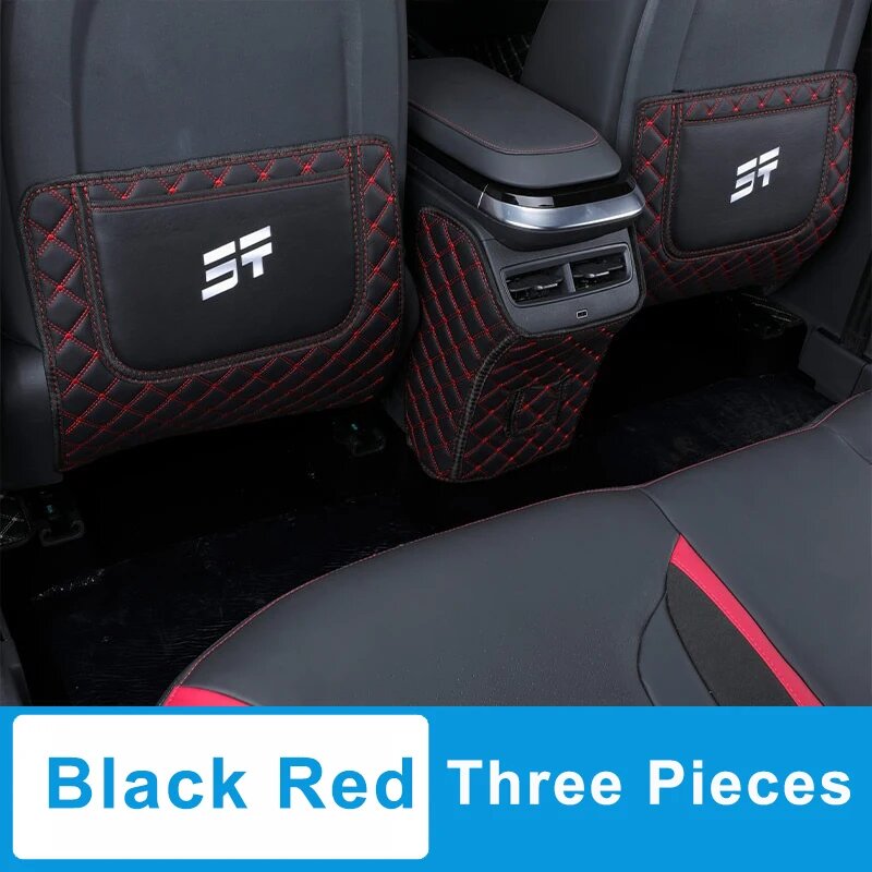 Автомобильный чехол на сиденье 3шт Black Red Jetour Dashing 2022-2025