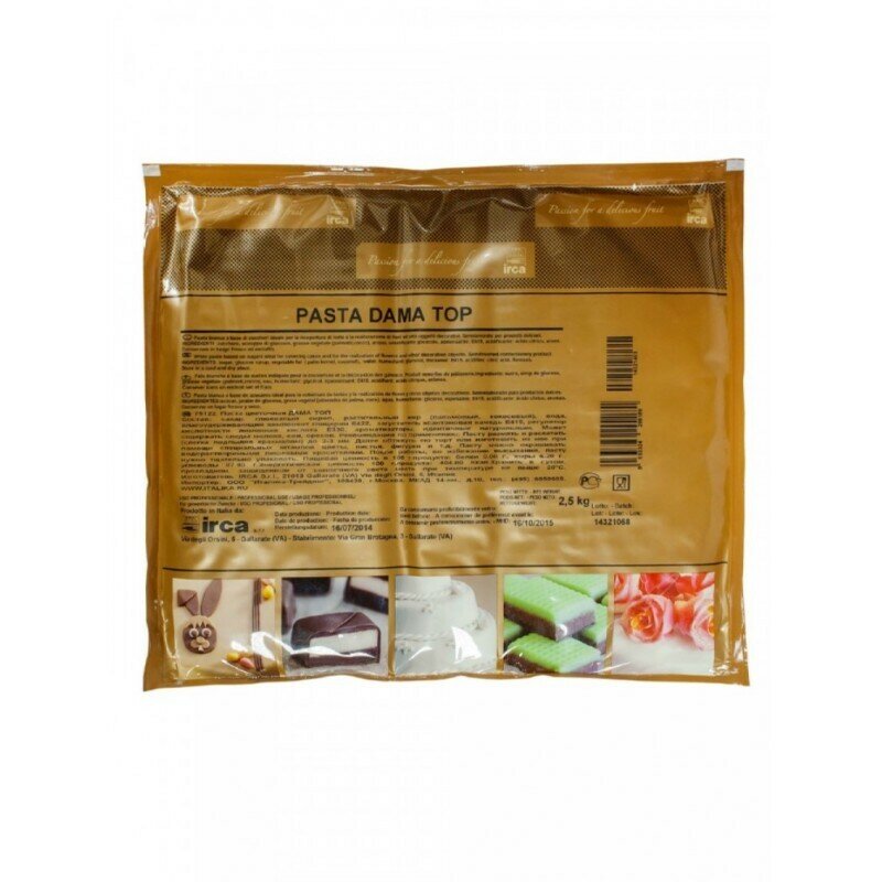 Паста для лепки Мастика цветочная Дама Топ Irca, 2,5 кг. (Набор из 1 шт.)