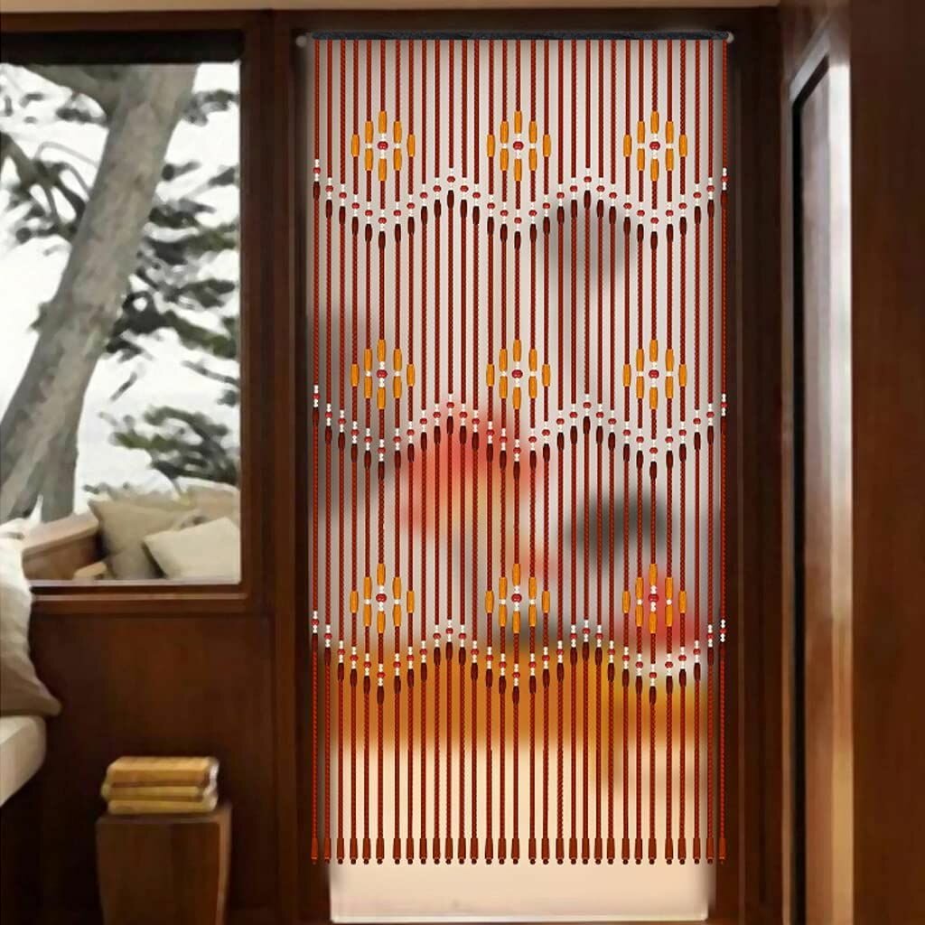 Вышитая бисером деревянная дверная перегородка для гардероба, занавеска/подходит для ресторана, ванной комнаты, спальни/украшения комнаты