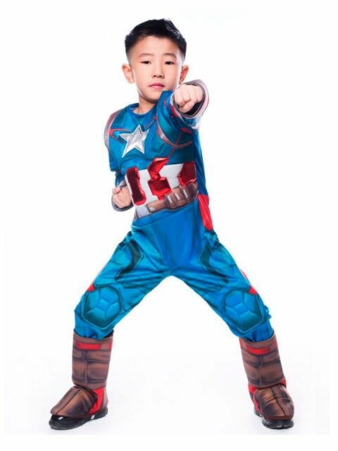 Костюм I-Brigth Captain America подростковый, полиэстер, размер 36.