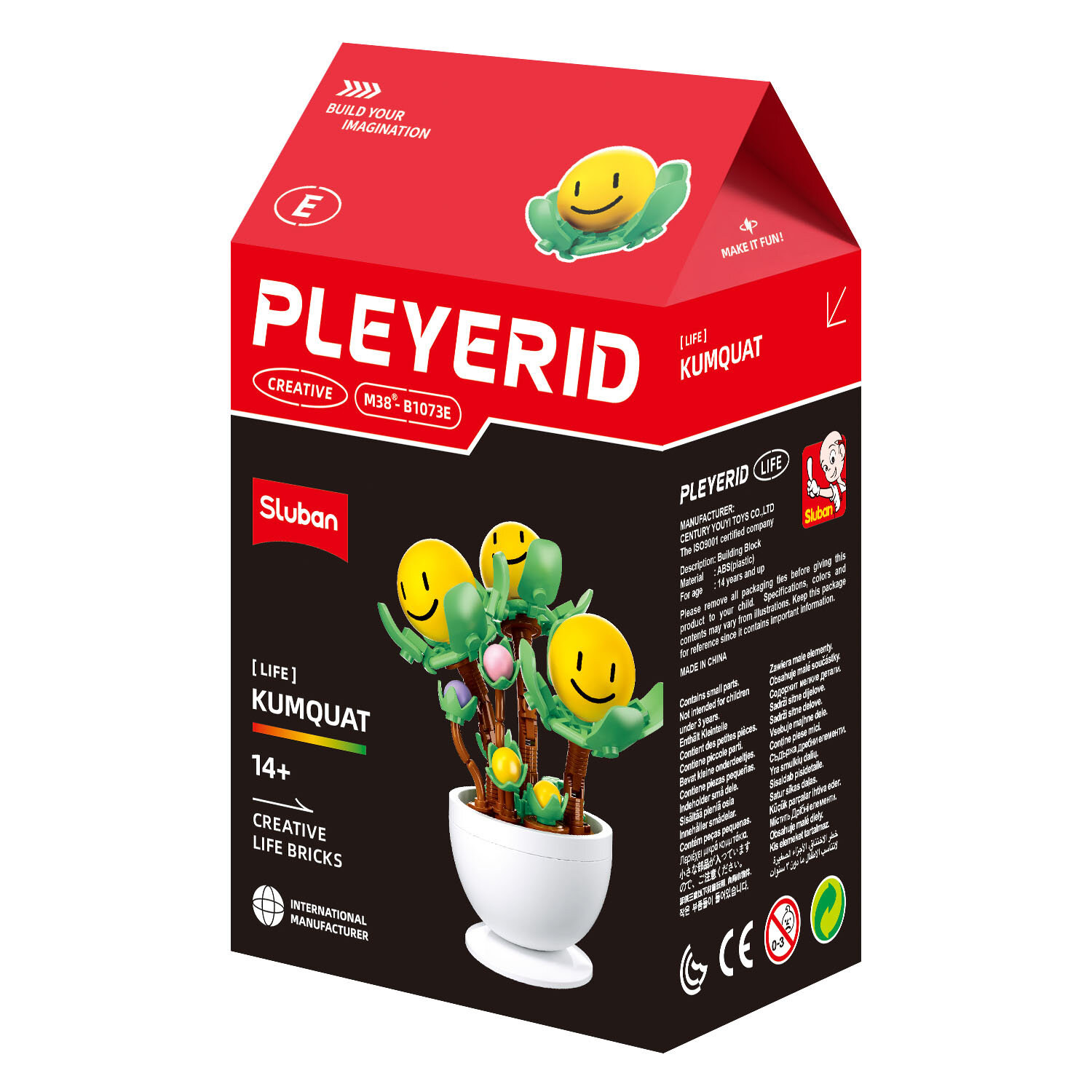 Sluban Конструктор Комнатные растения Kumquat 57-101 деталей M38-B1073E с 14 лет