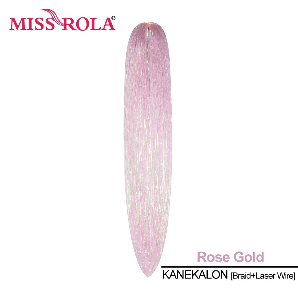 Miss Rola Пряди для наращивания Rose Gold Kanekalon Laser Wire