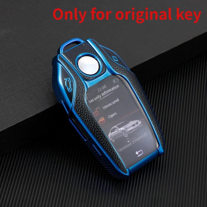 Полностью чехол для автомобильного смарт-ключа из ТПУ для BMW 5 7 серии G11 G12 G30 G31 G32 A blue