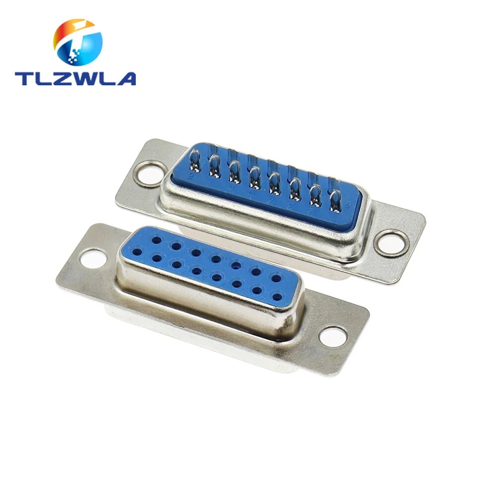 5 шт. разъем RS232 TLZWLA DB9 DB15 DB25 DB37 синий
