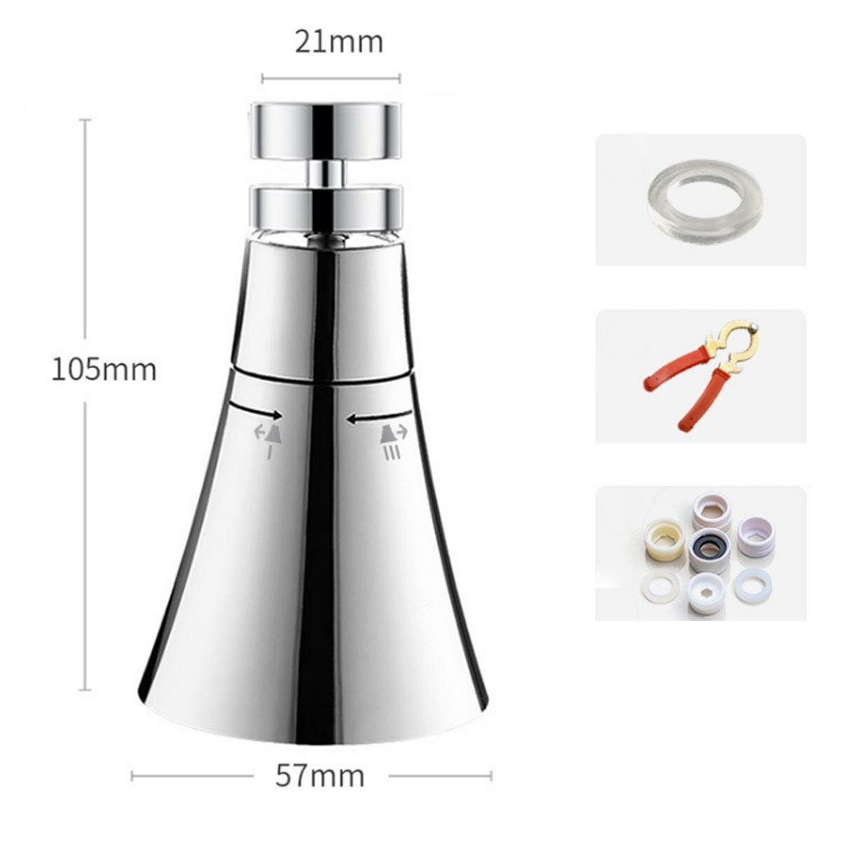 Удлинитель для кухонного крана Аэратор для крана высокого давления Водосберегающая насадка для крана Удлинитель для крана для раковины Аксессуары для ванной комнаты D