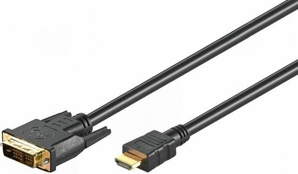 Кабель GOOBAY 51881 HDMI 1.4 DVI-D (18+1) вилка вилка HDMI 1,5м черны 1 шт