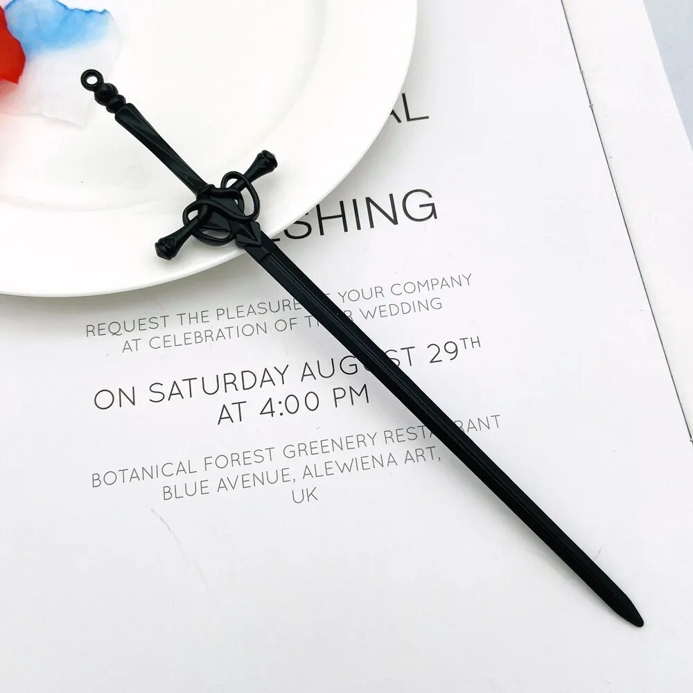 Китайская шпилька для волос из цинкового сплава Черный, 13