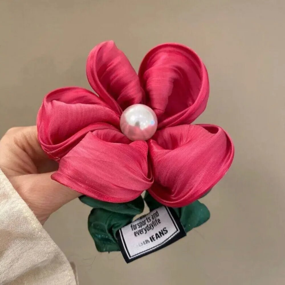 Резинка для волос с цветком Rose Red