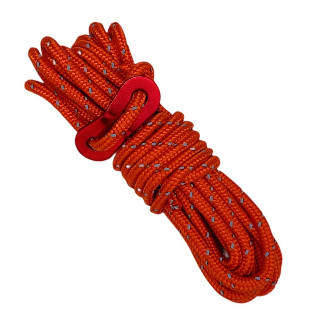 6 ветрозащитных тросов для навеса диаметром 4 мм, светоотражающие тросы длиной 4 м-оранжевый