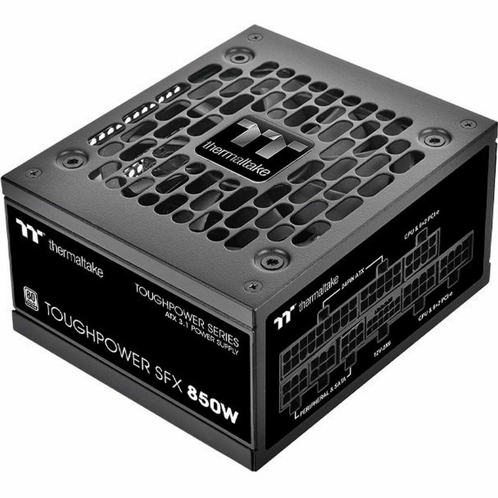 Блок питания ПК Thermaltake Toughpower SFX 850 /0850W/Fully Modular/Non Light/Full Range/Analog/80 Plus Platinum/EU/100% JP CAP/All Flat Cables/Gen 5