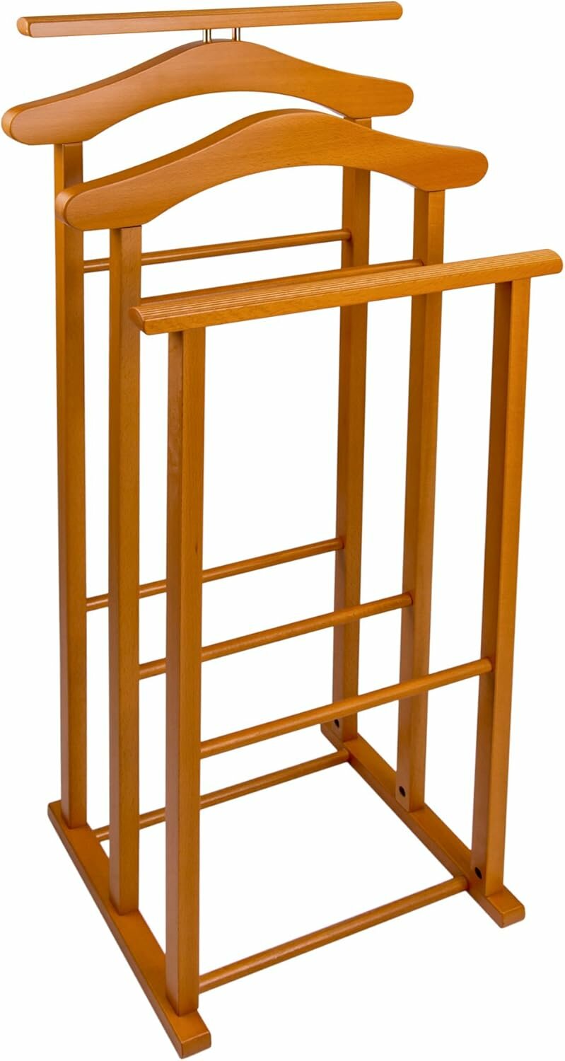 Деревянная напольная вешалка Maxi Arredamenti, костюмная, коричневая, 35x35x102