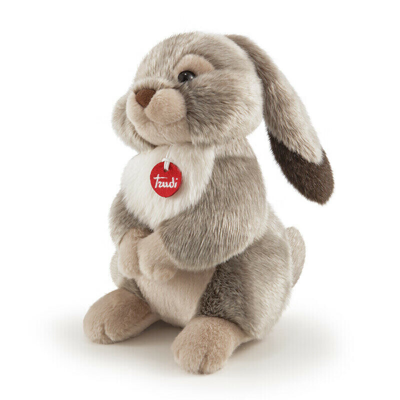 TRUDI Lino Rabbit Plush Toy Stuffed Animal Birthday Gift Valentine's Day Present for Girlfriend 27cm