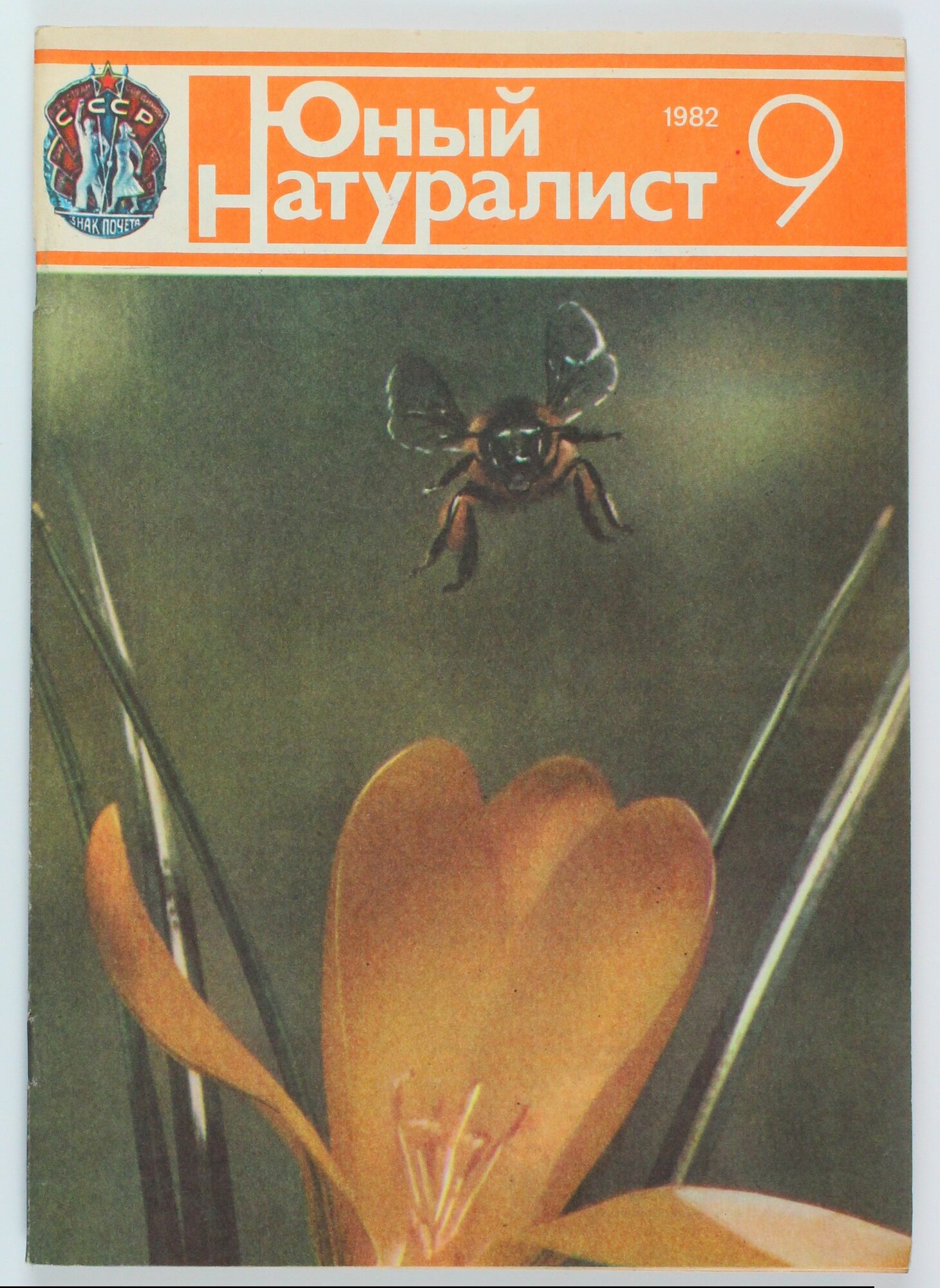 Винтажный журнал СССР Юный Натуралист, 1982 год