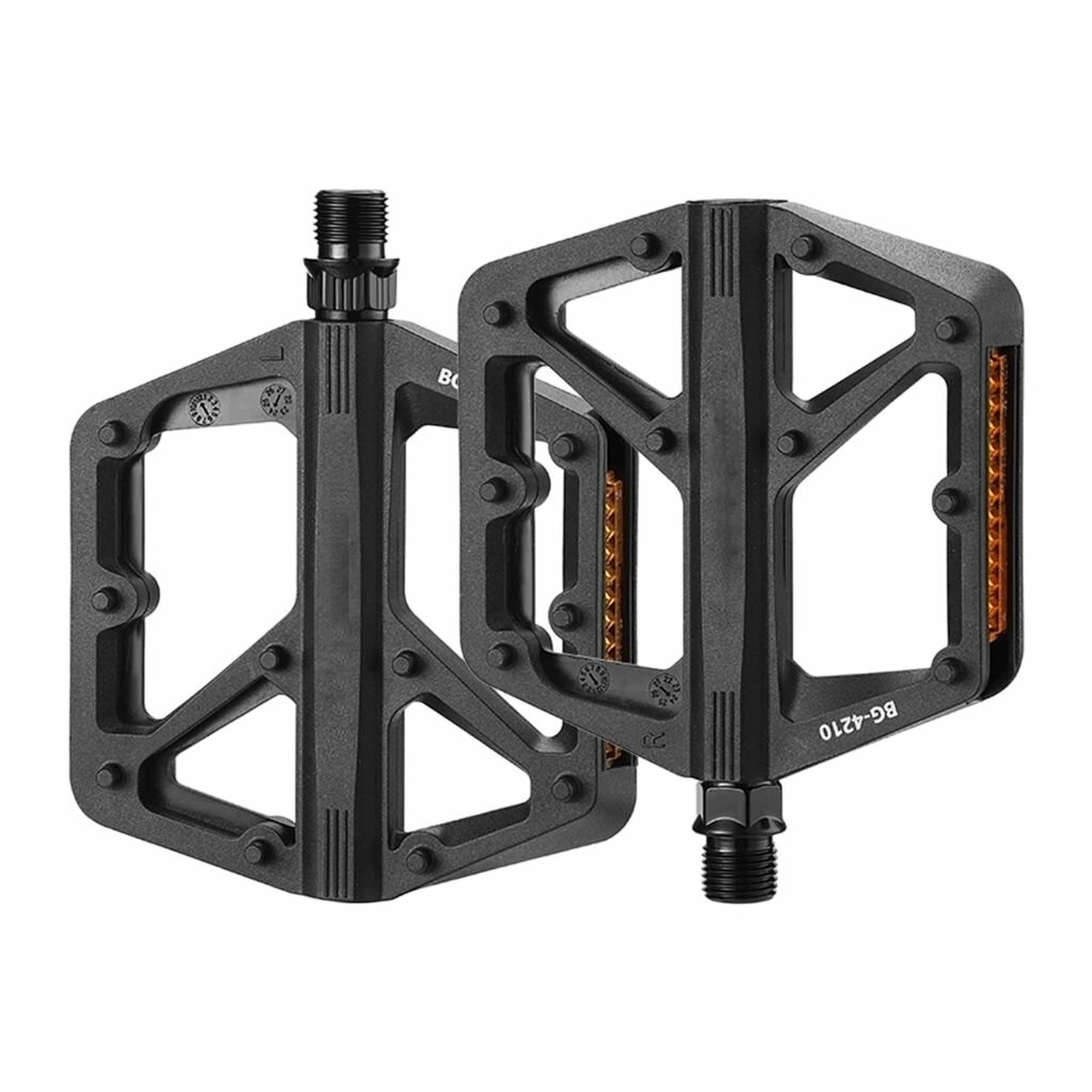 Велосипедные инструменты, Нейлоновые педали для горного велосипеда - черные, 1 пара