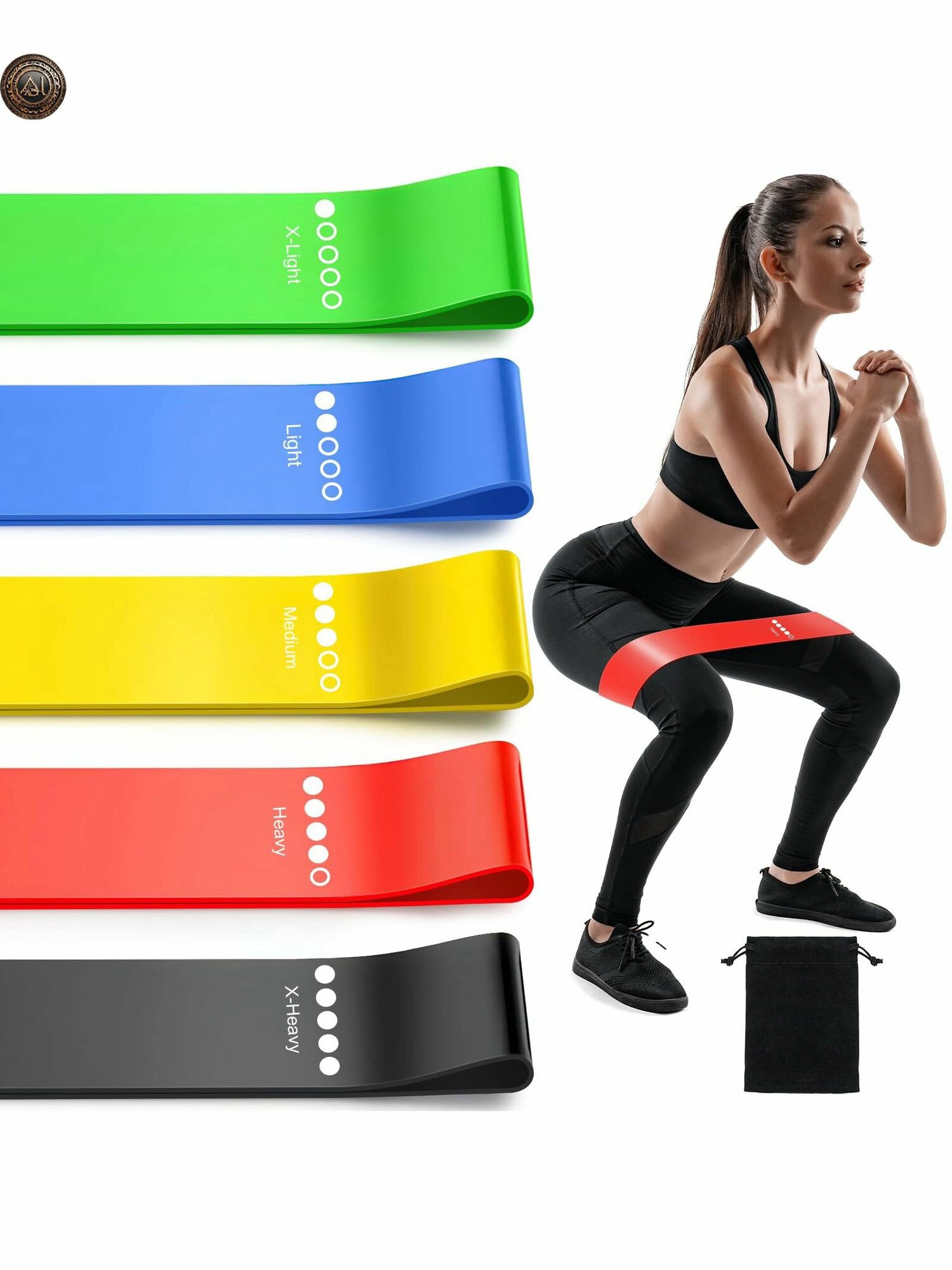 Эластичные эспандеры Resistance Bands для фитнеса, йоги, пилатеса и физиотерапии: набор лент для тренировок ног, ягодиц и реабилитации