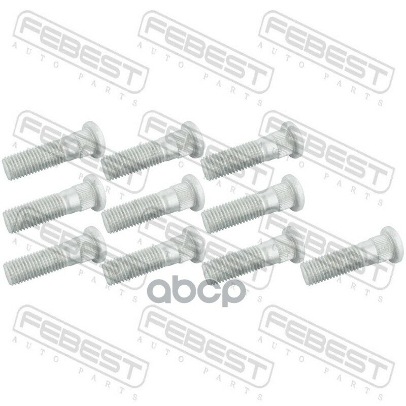 Шпилька колёсная (10 шт. в упаковке) | прав/лев | Febest арт. 0584001PCS10