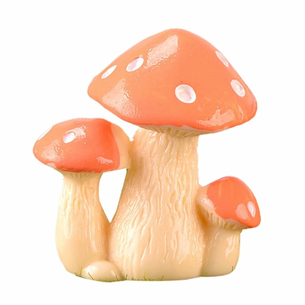 Миниатюрная фигурка гриба из смолы, мини-статуи, украшения, поделки для дома, сада, украшения газона