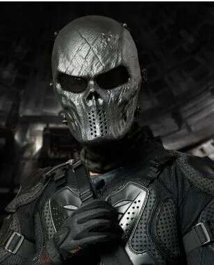 Тактическая черная маска черепа, камуфляжная пуленепробиваемая полнолицевая защитная маска CS полевое оборудование