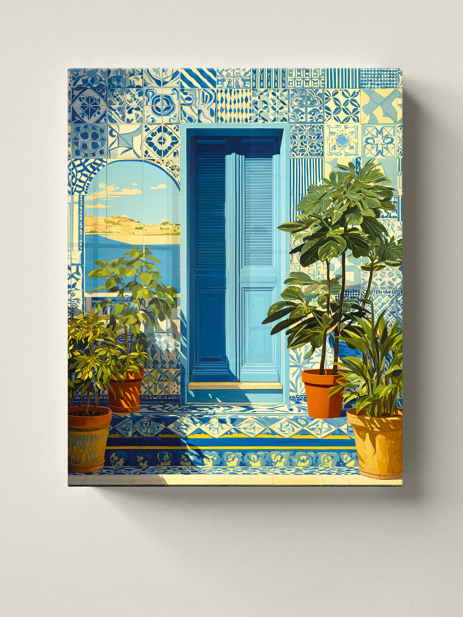 Картина PosterMarket "Средиземноморье" на стекле , 40 x 50 см.