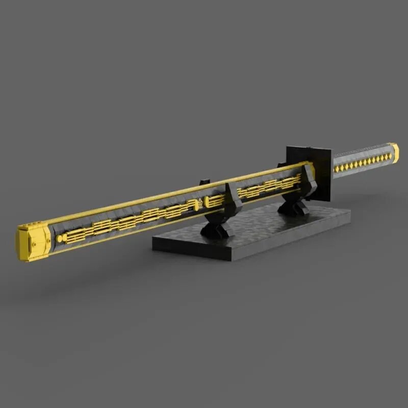 Аниме Меч-убийца демонов оружие ниндзя меч строительные блоки ToysKatana