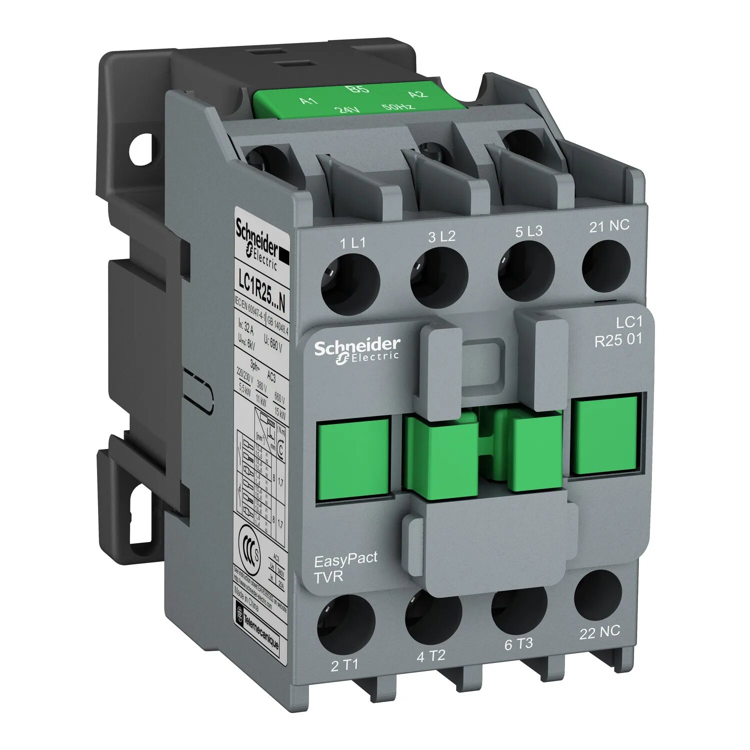 Контактор Schneider LC1R 2501/2510 LC1R2501, 380 В